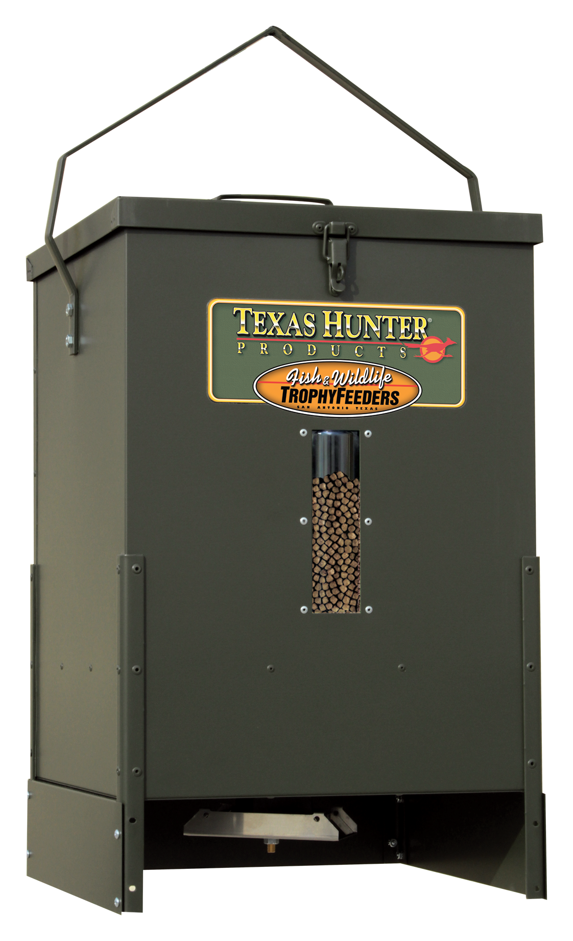 Texas Hunter 50-lb. Hanging Fish Feeder with Solar Charger | Cabela's